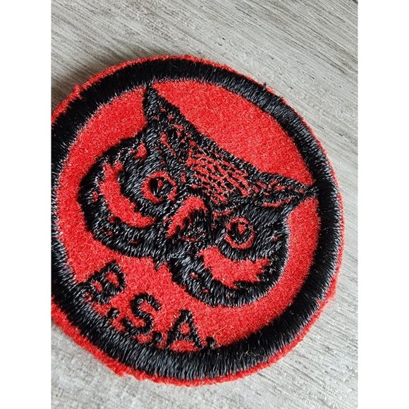 Other | Bsa Boy Scout Red And Black Felt Patrol Patch Owl Patrol Vintage 195s | Poshmark